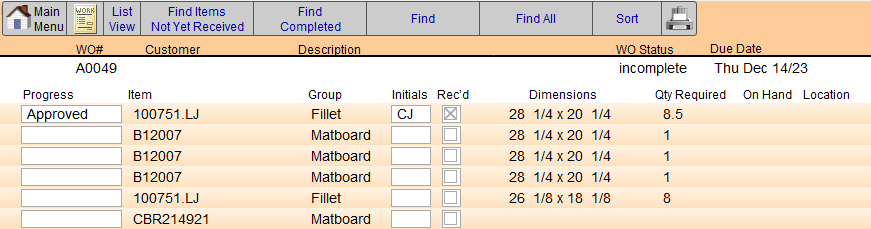 Materials List Explained